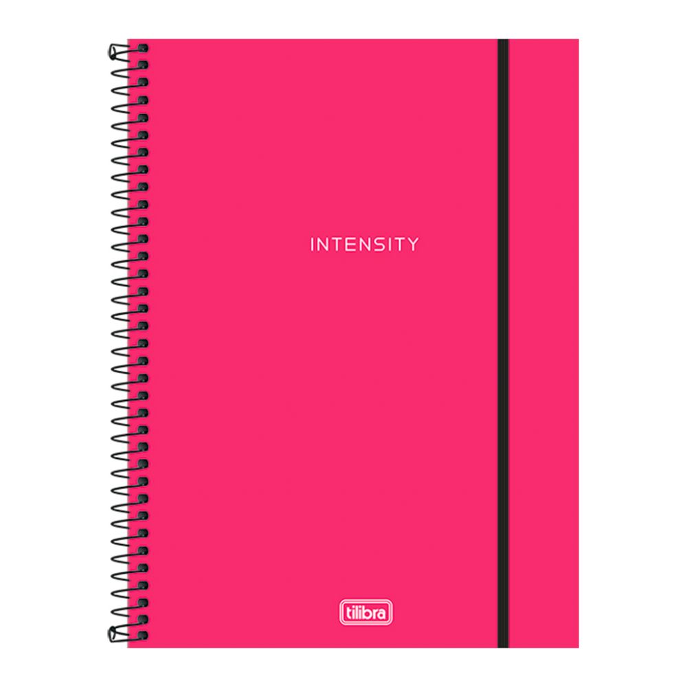 Caderno Universitário 10 Matérias Neon Espiral Capa Plástica 160fls