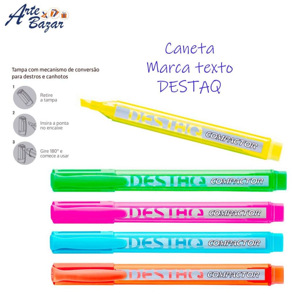 Caneta Marca Texto Destaq (Compactor)