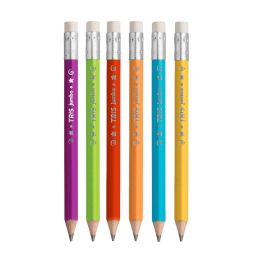 Lapis Preto Hb Jumbo Mini com Borracha (Tris)