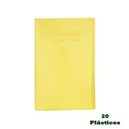 Pasta Catalogo A4 Clearbook Transparente com 20 Plásticos (Yes)