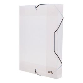 Pasta Plástica Ofício com Elástico Dorso 4cm Top Line (Dello)